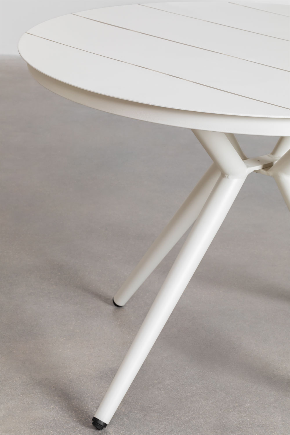 Valerie Round Aluminum Table Set (Ø100 cm) and 4 Tupah Garden Chairs ...