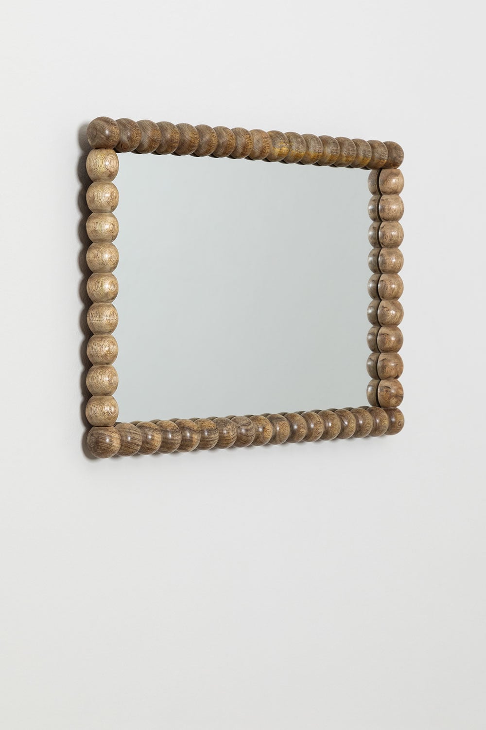 Fearne rectangular wall mirror 45x70 cm in mango wood - SKLUM