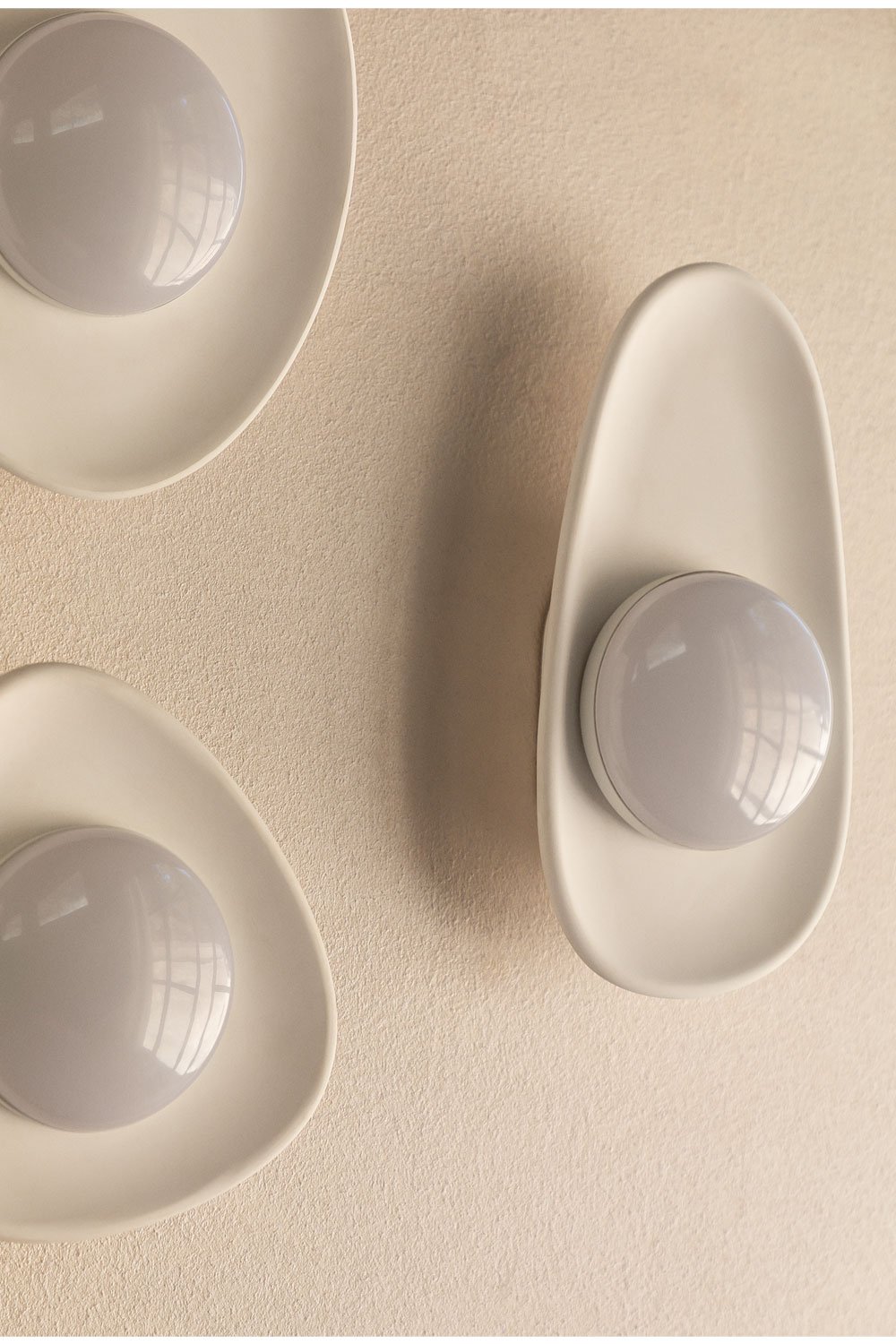 Set of 3 Givert Plaster LED Wall Lights - SKLUM