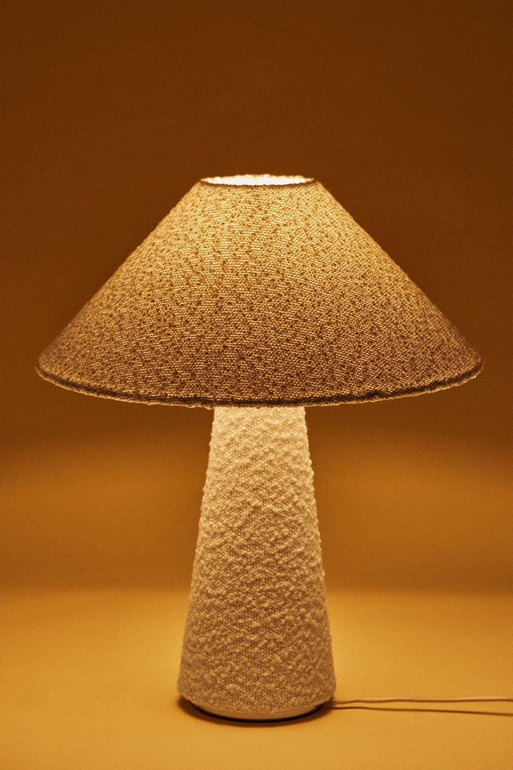 Liselot bouclé fabric table lamp - SKLUM