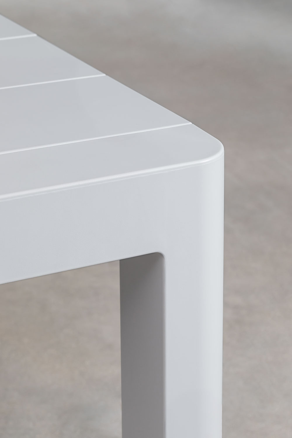 Arnadine Rectangular Table Set (140x100 cm) and 4 Stackable Dining ...