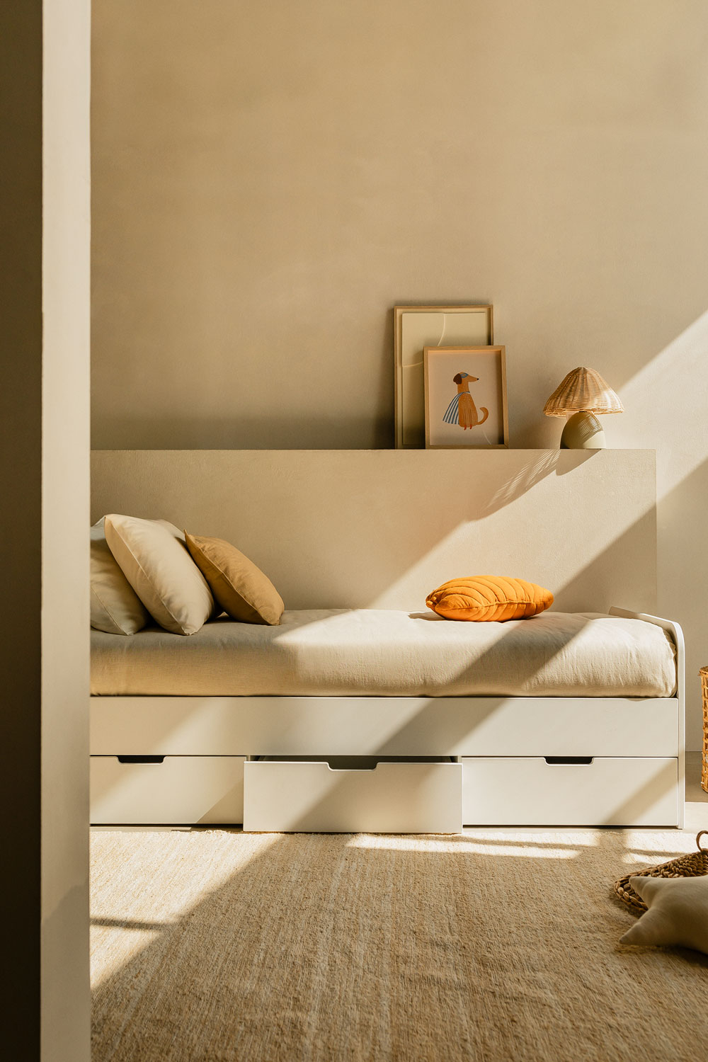 Bed for 90 cm Mattress Janete Kids - SKLUM