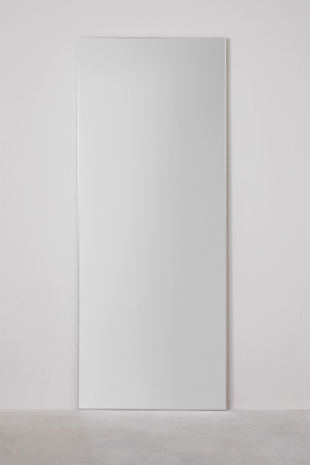 Rectangular standing mirror in aluminum 80x200 cm Ondra - SKLUM