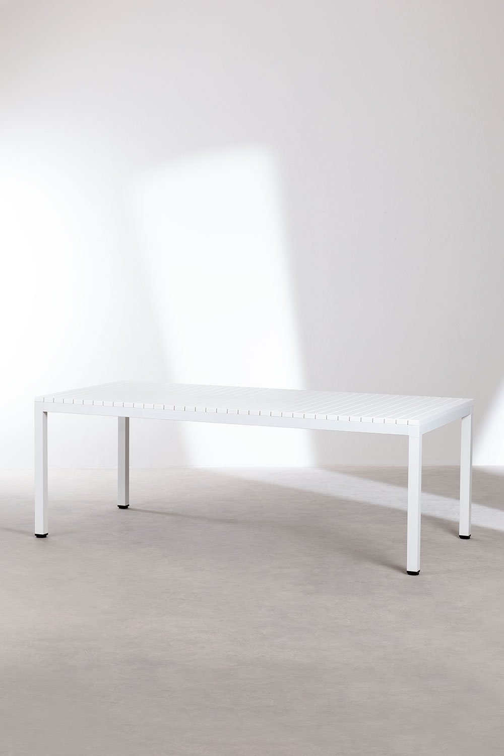 Rectangular aluminum dining table (210x100 cm) Marti - SKLUM