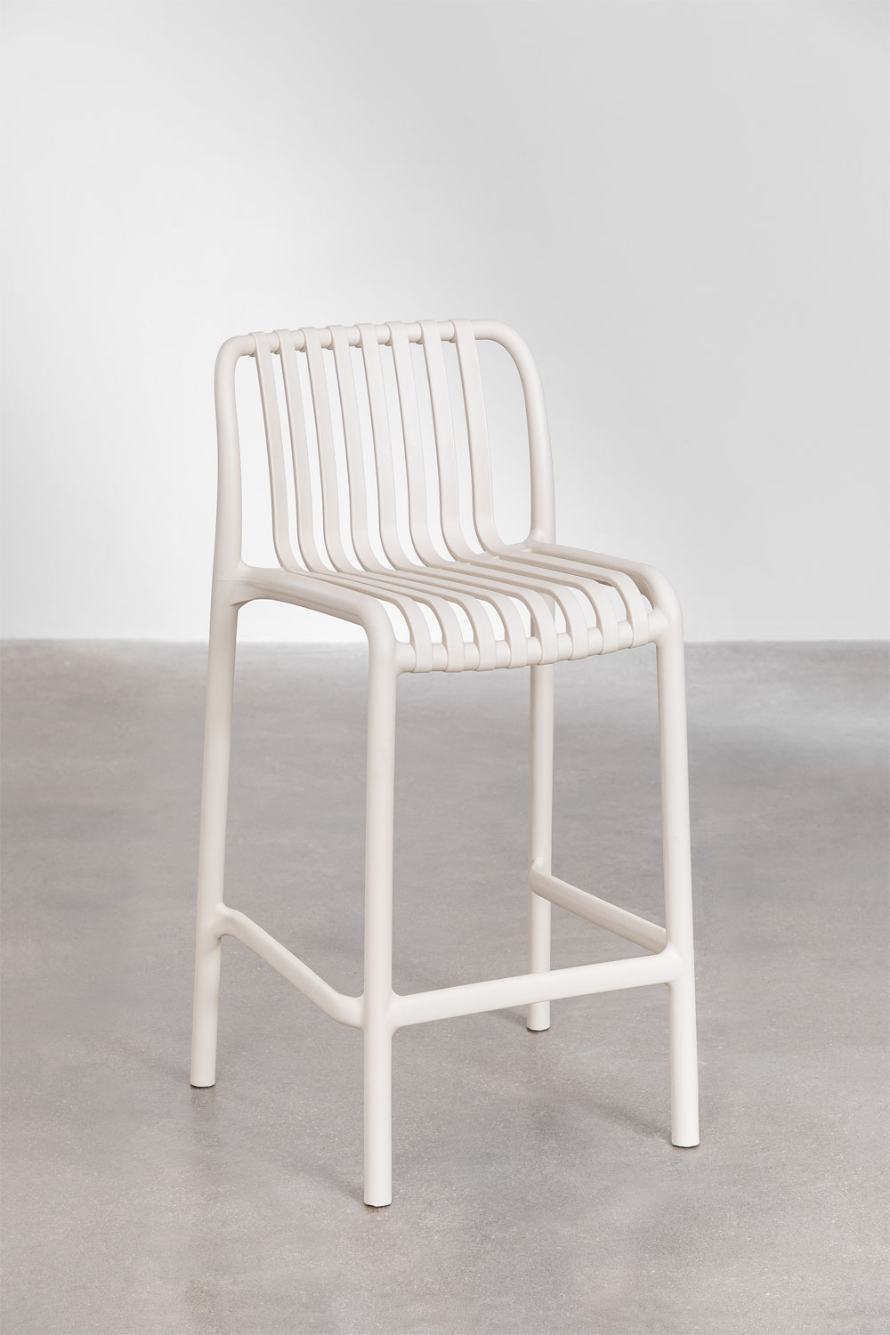 Pack of 2 Wendell polypropylene stackable high stools - SKLUM