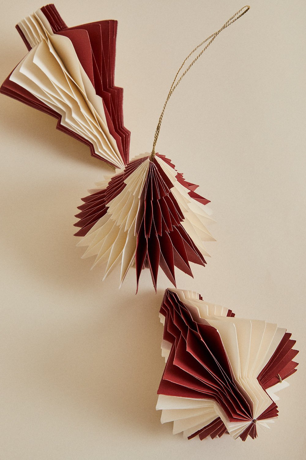 Pack of 3 Volin paper Christmas ornaments - SKLUM