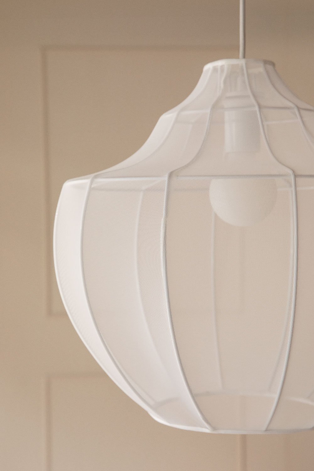 Adaya hanging ceiling lamp in metal and fabric - SKLUM