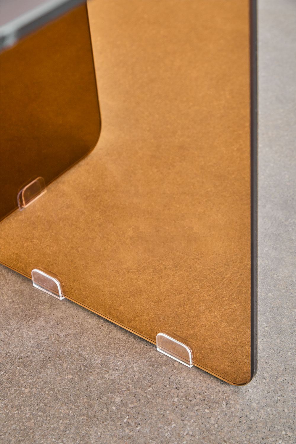 Eliana square side table 50x50 cm in tempered glass - SKLUM