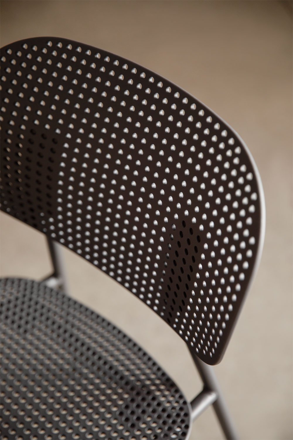 Tupah dining chair set of 4 in polypropylene and iron - SKLUM