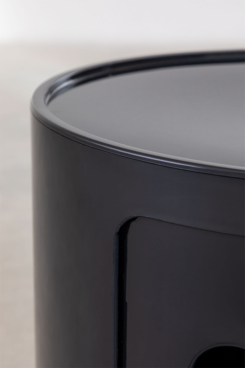 Babel round side table with shelves - SKLUM