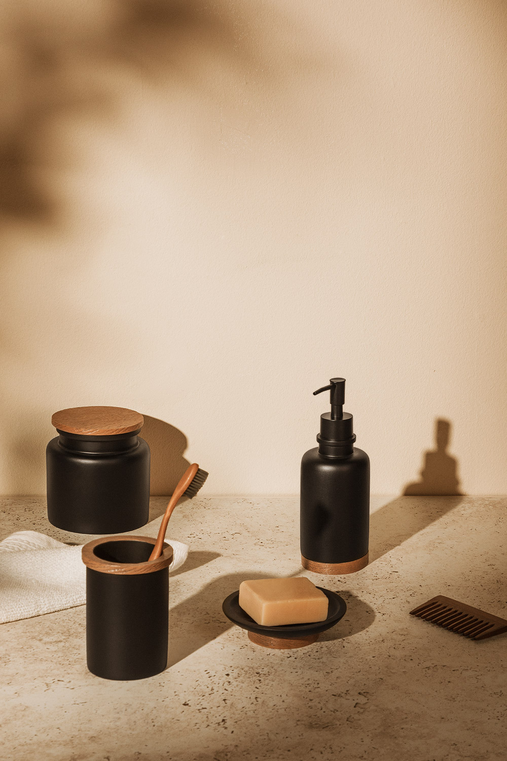 Canen resin bathroom set - SKLUM