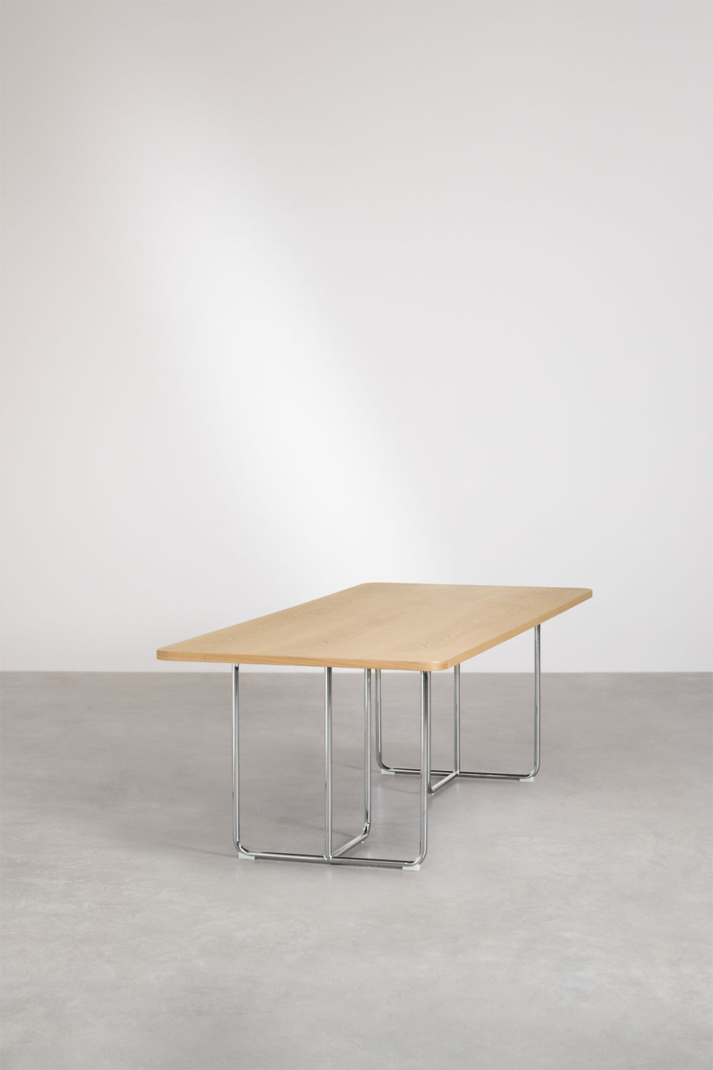 Rectangular dining table in MDF and stainless steel Tento - SKLUM