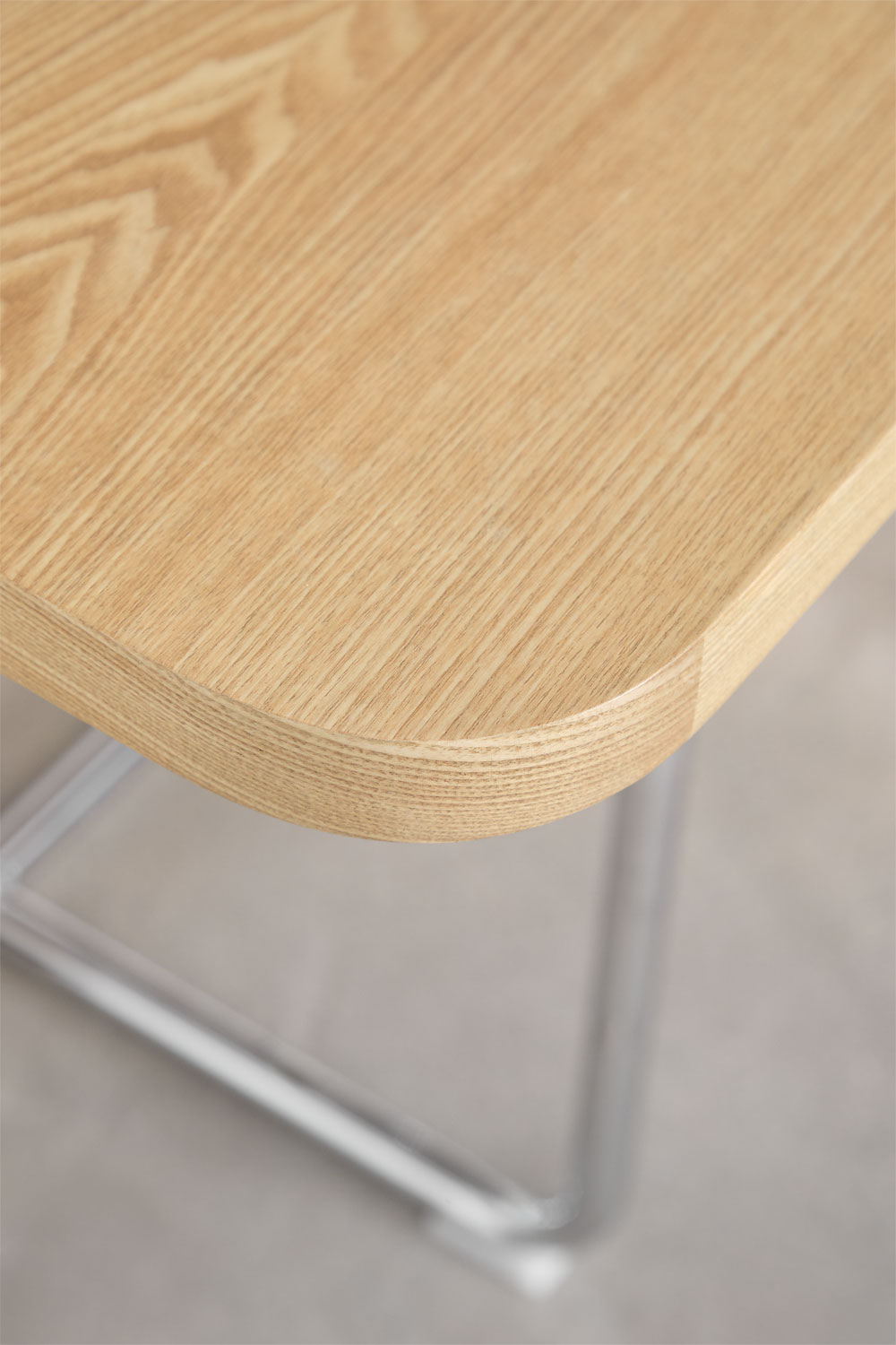 Rectangular dining table in MDF and stainless steel Tento - SKLUM