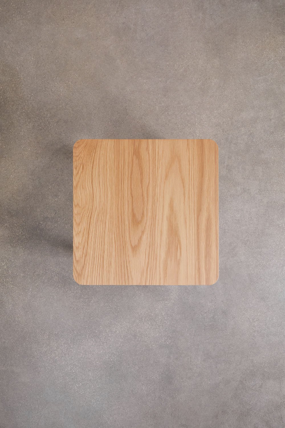 Square side table 50x50 cm in MDF with oak veneer Munden - SKLUM