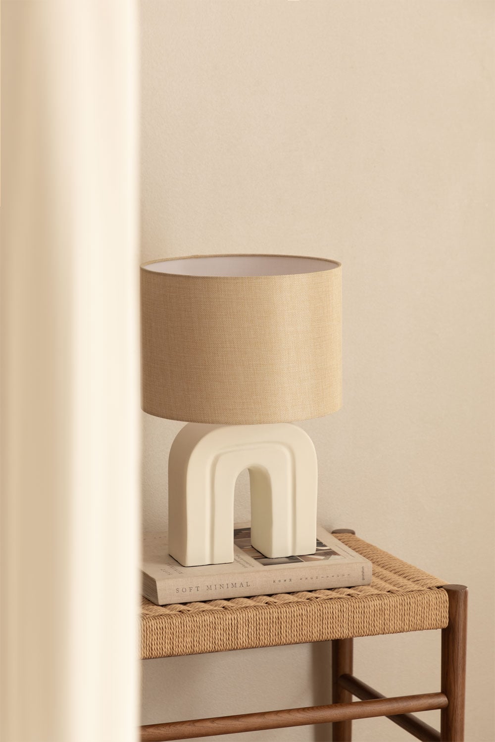 Alamani linen table lamp - SKLUM