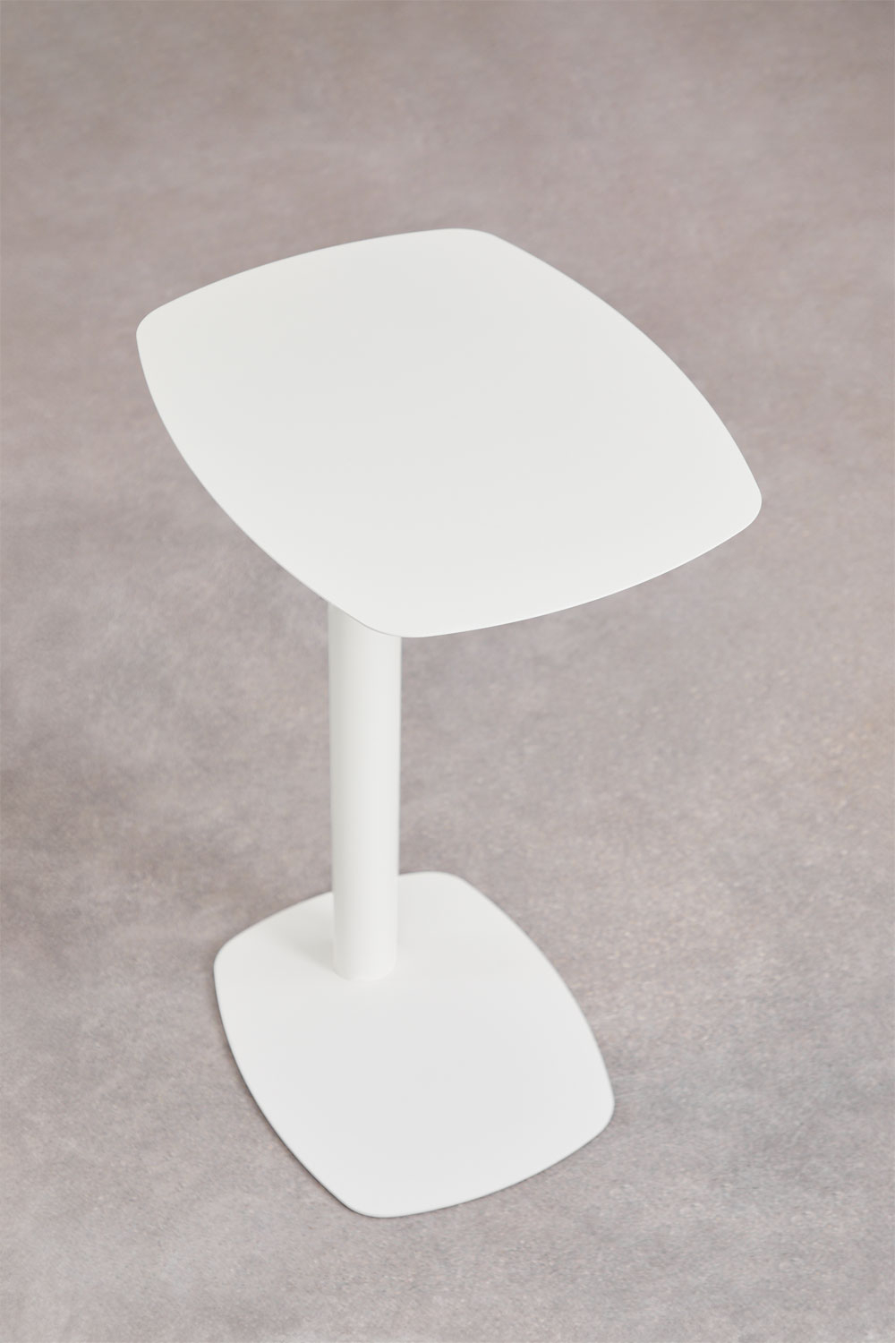 Rectangular garden side table 40x25 cm in stainless steel Odelia - SKLUM