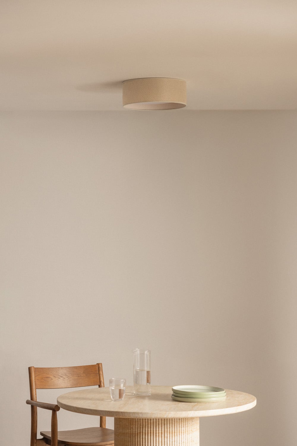 Round ceiling light Ø35 cm in rattan Masha - SKLUM