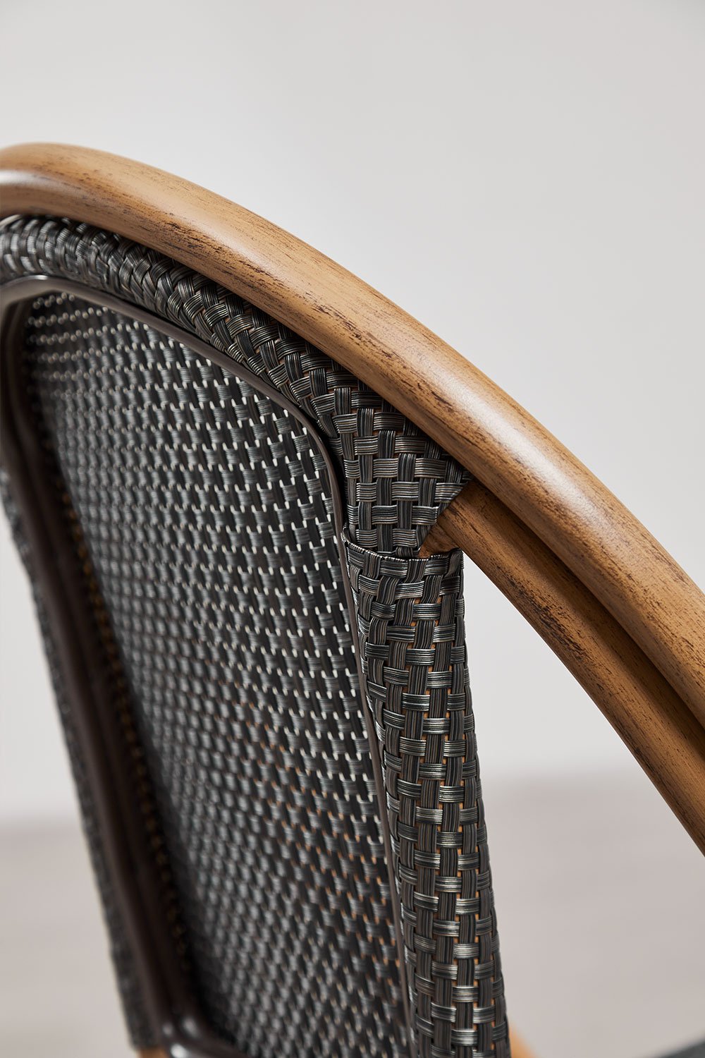 Pack of 2 Brielle Bistro Classic stackable dining chairs in textilene ...