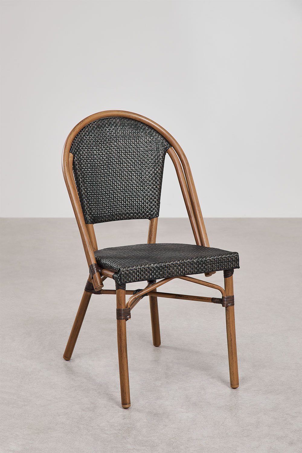 Brielle Bistro round table set Ø80 cm and 2 stackable garden chairs in ...