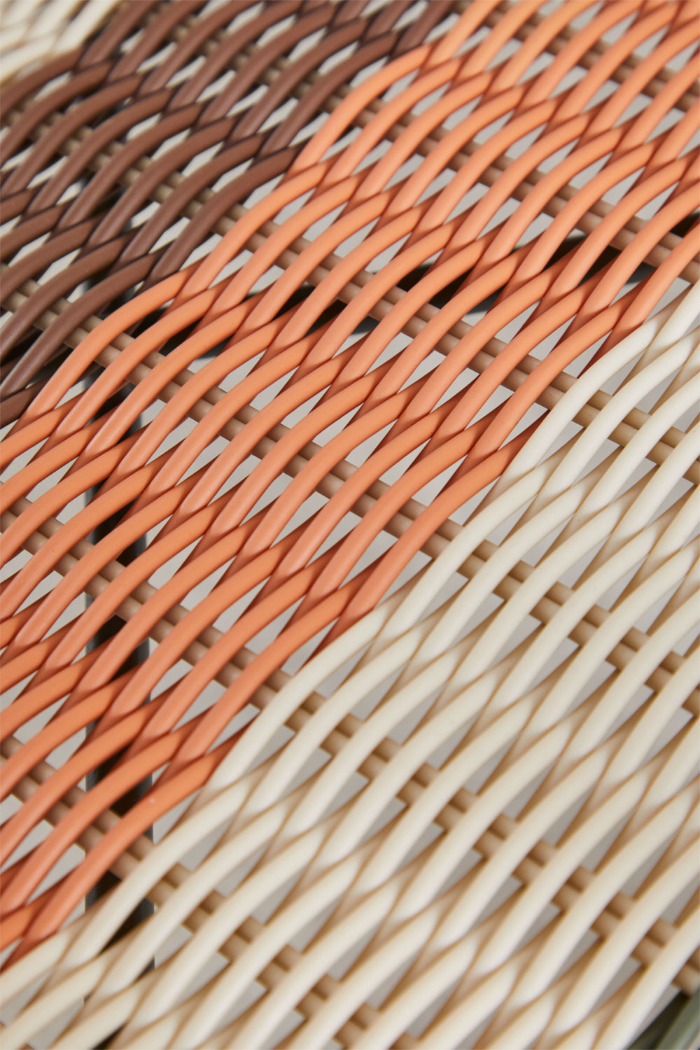 Stackable garden chair in steel and synthetic wicker Texas - SKLUM