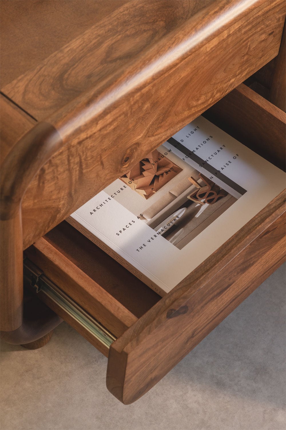 Pack of 2 rectangular nightstands 50x45 cm in mango wood Gina - SKLUM