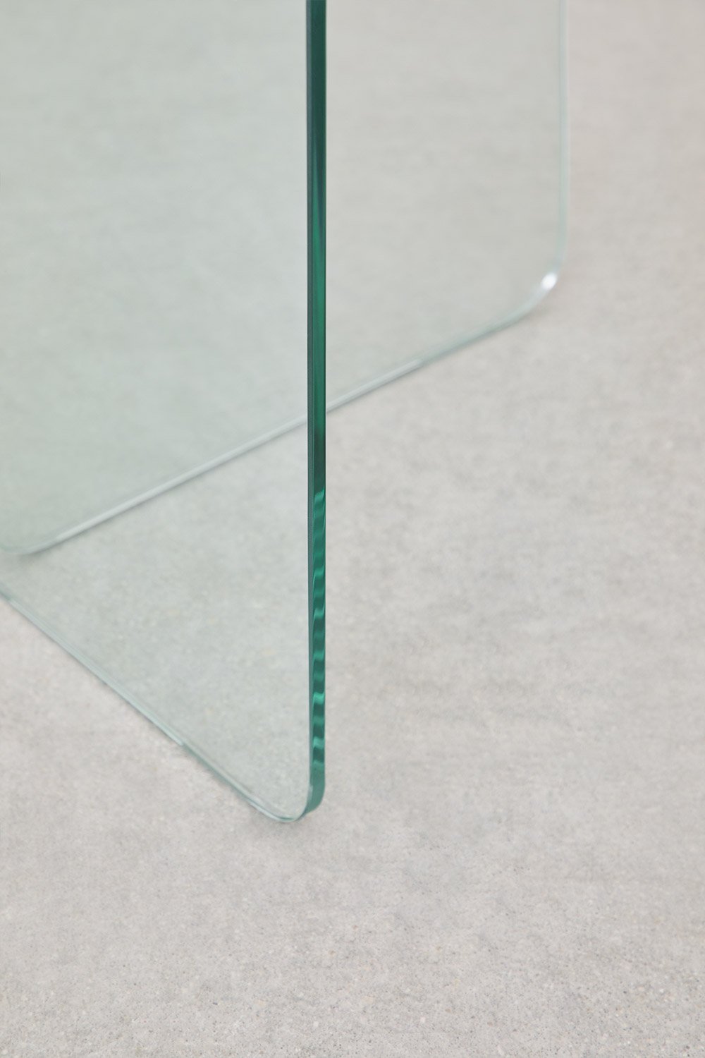 Eliana square side table 50x50 cm in tempered glass - SKLUM
