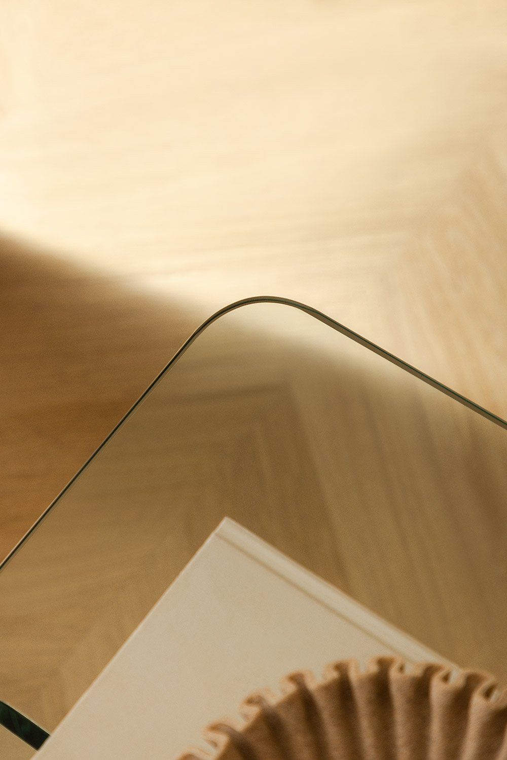 Eliana square side table 50x50 cm in tempered glass - SKLUM