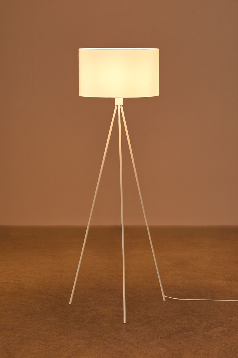 Ilena fabric and iron floor lamp - SKLUM