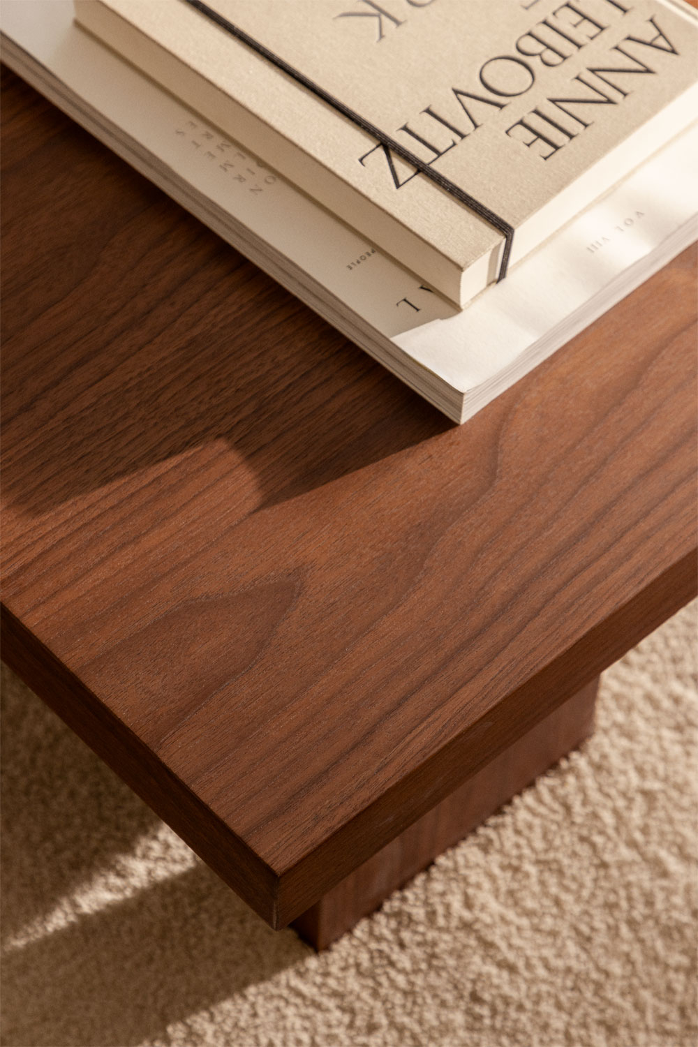 Rectangular center table 100x60 cm in MDF and Bernay screed - SKLUM