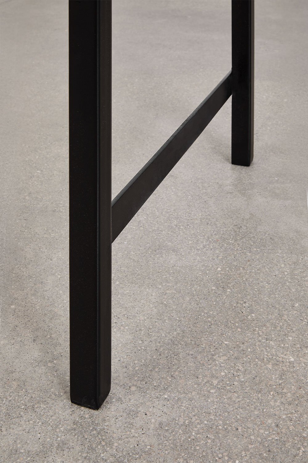 Rectangular high table 160x65 cm in mango wood and Fer iron - SKLUM