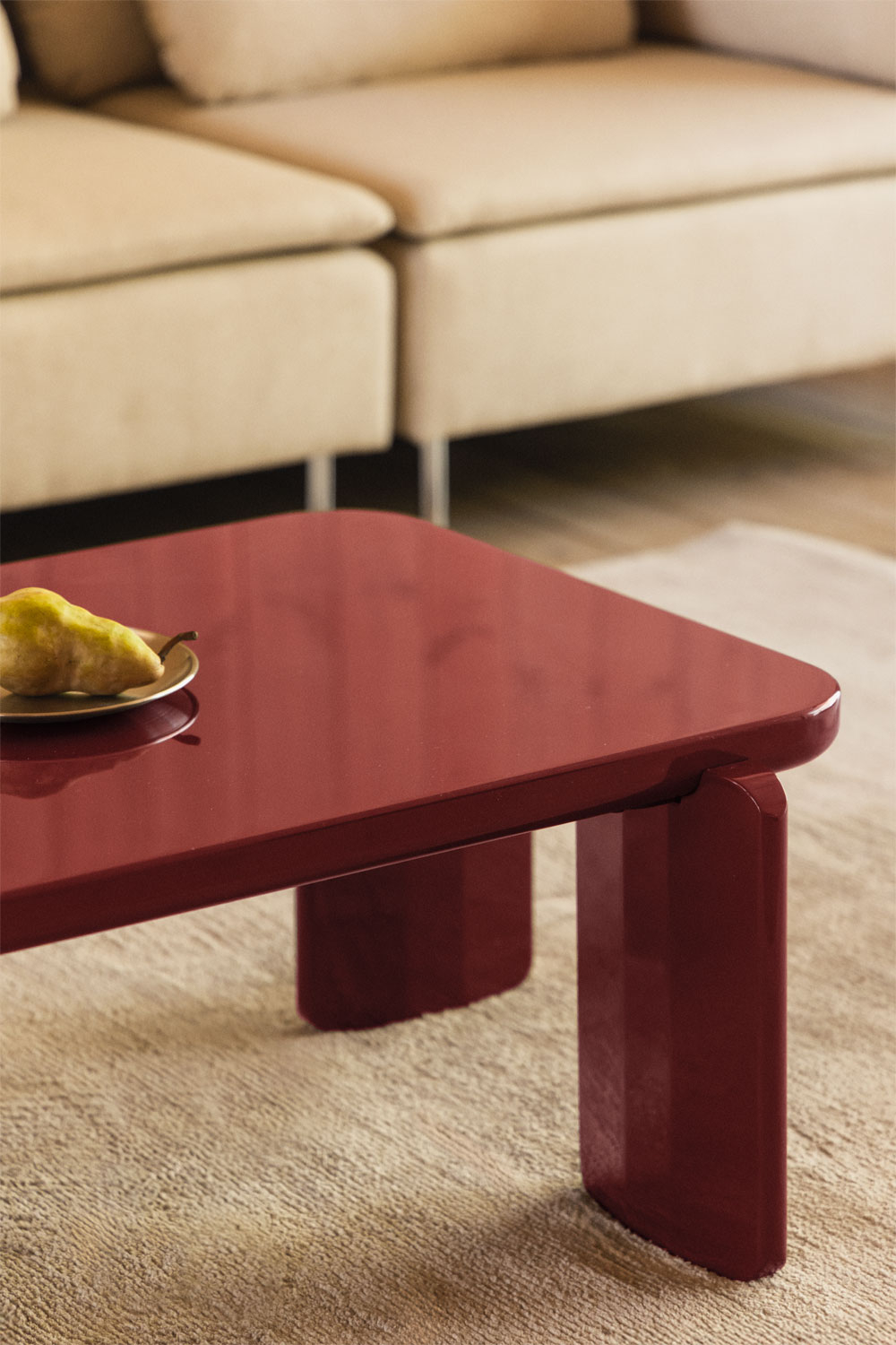 Rectangular coffee table 120x60 cm in Geneva MDF - SKLUM