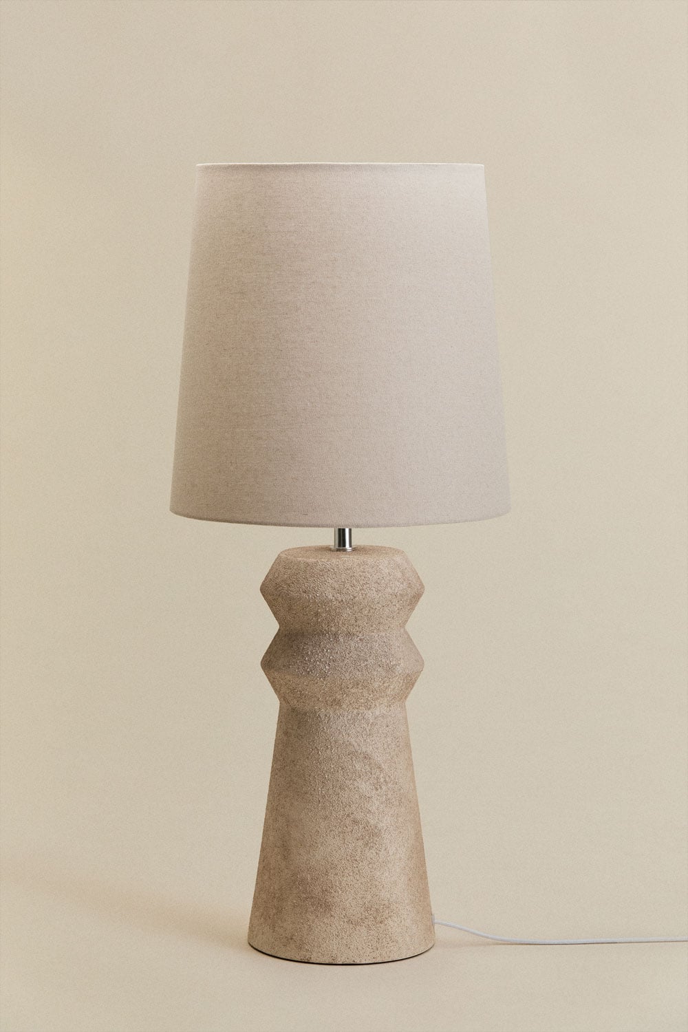 70 cm ceramic and linen table lamp Fornia - SKLUM