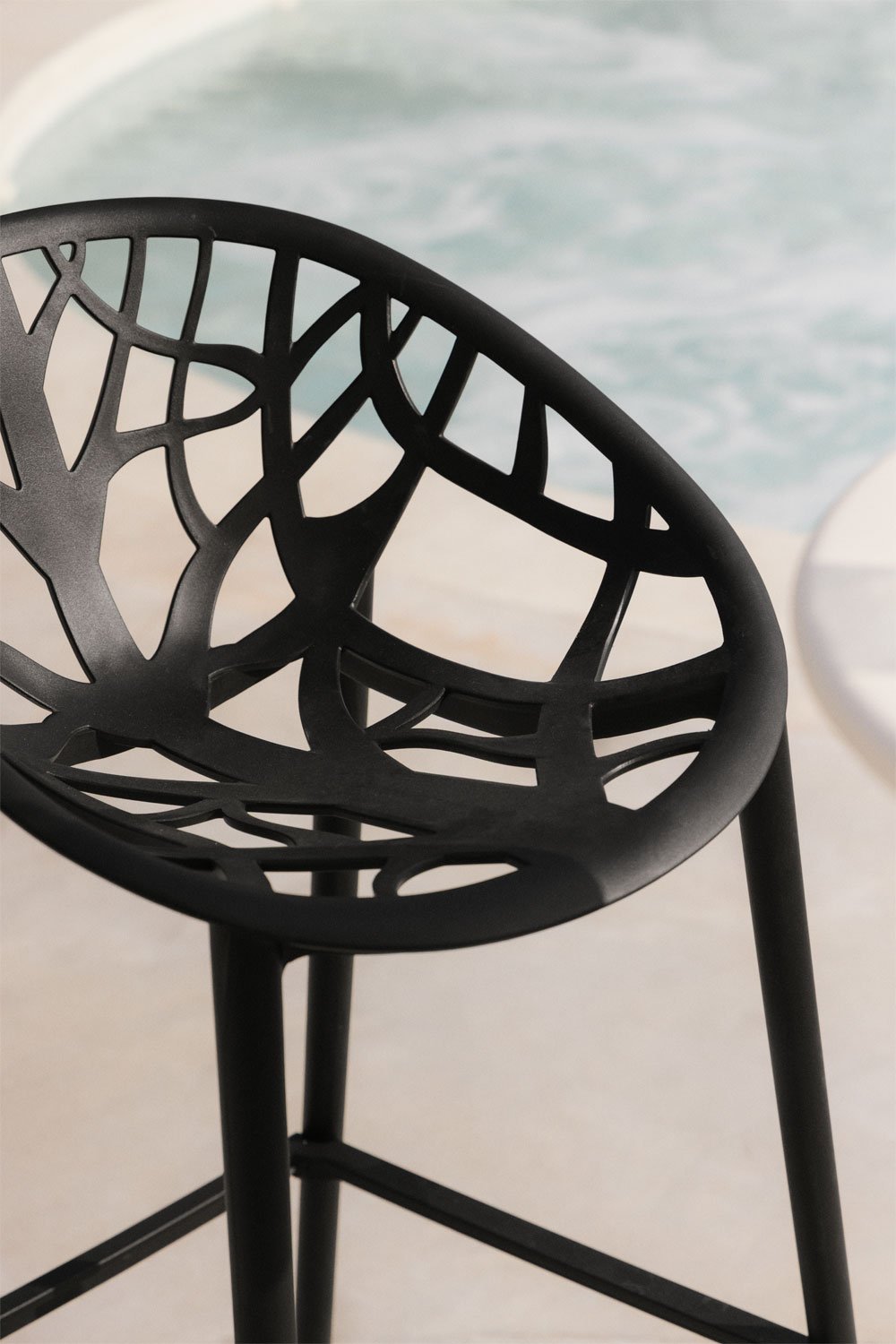 Ores high polypropylene garden stool - SKLUM