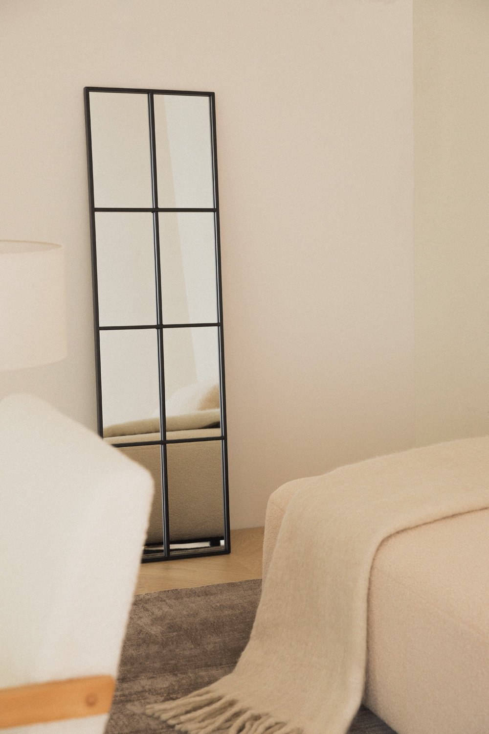 Rania window-effect metal wall mirror 40x130 cm - SKLUM