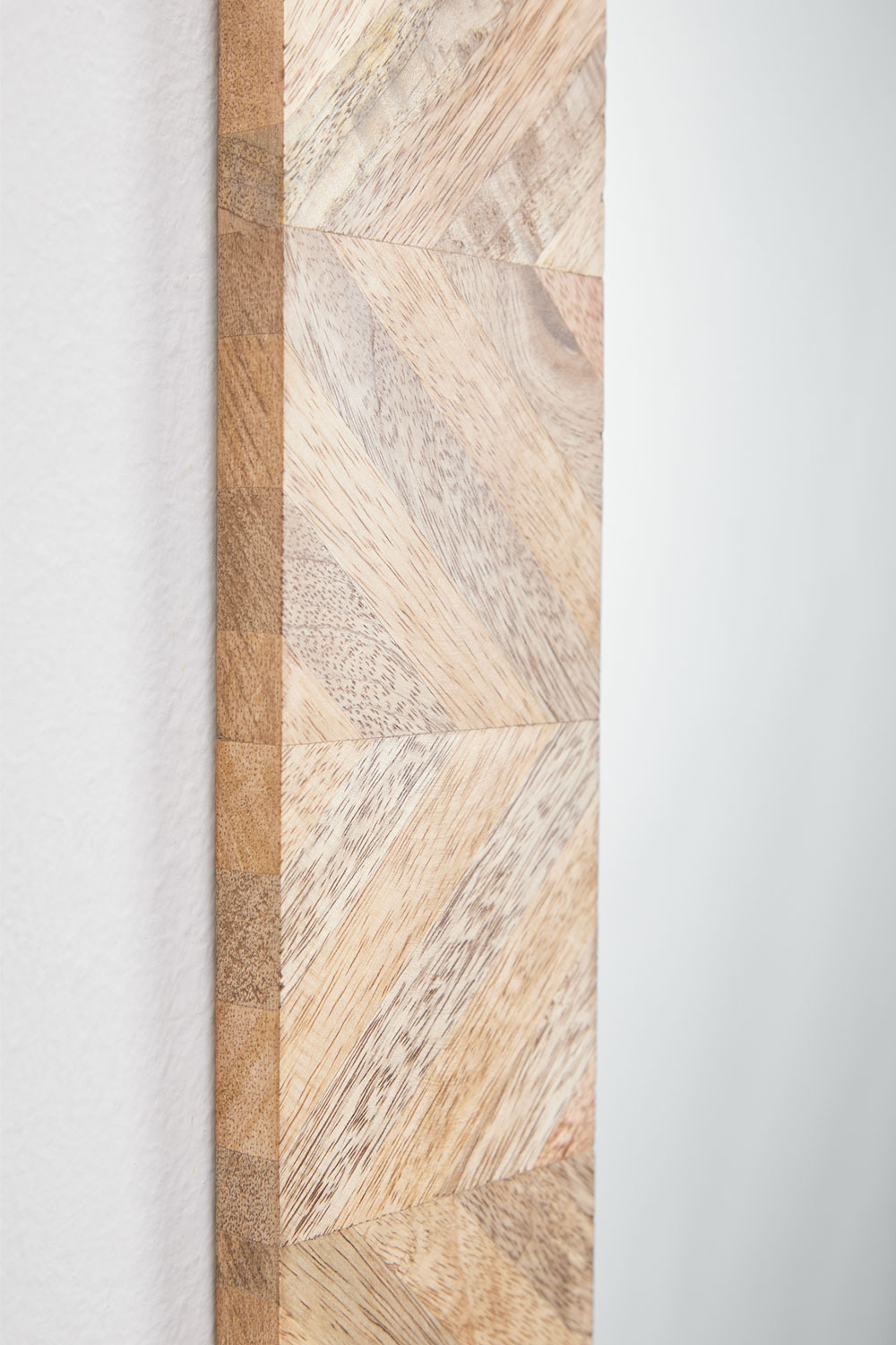 Rectangular wall mirror 50x70 cm in mango wood Mykonos - SKLUM