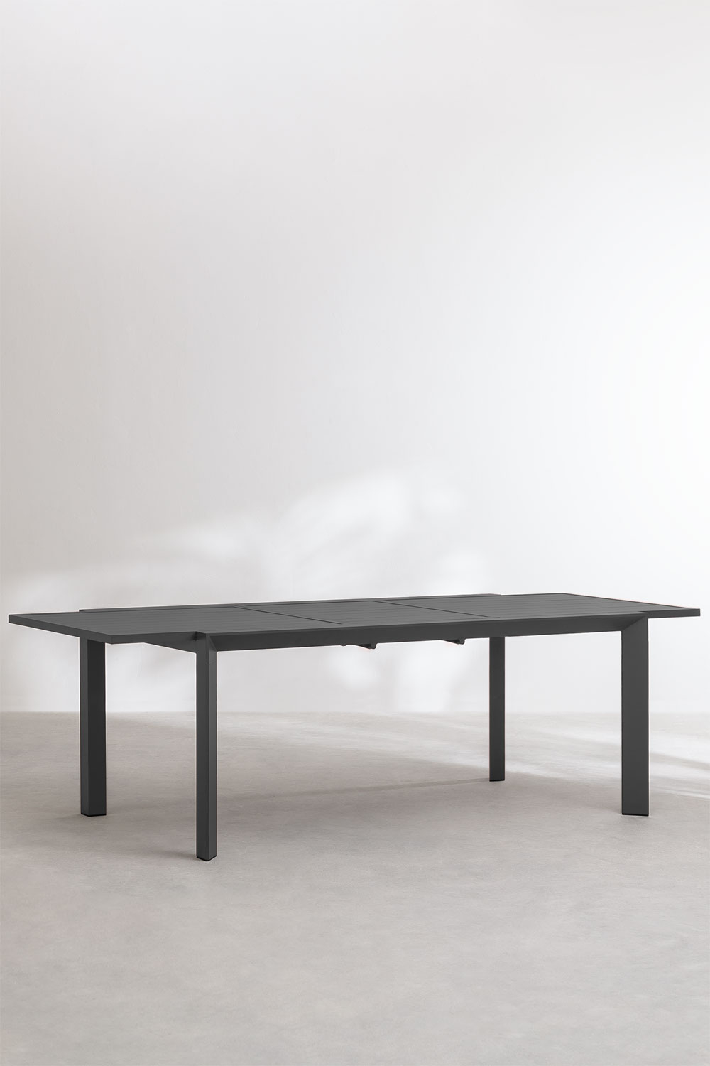 Rectangular garden table 180-240x100 cm extendable in Starmi aluminum ...