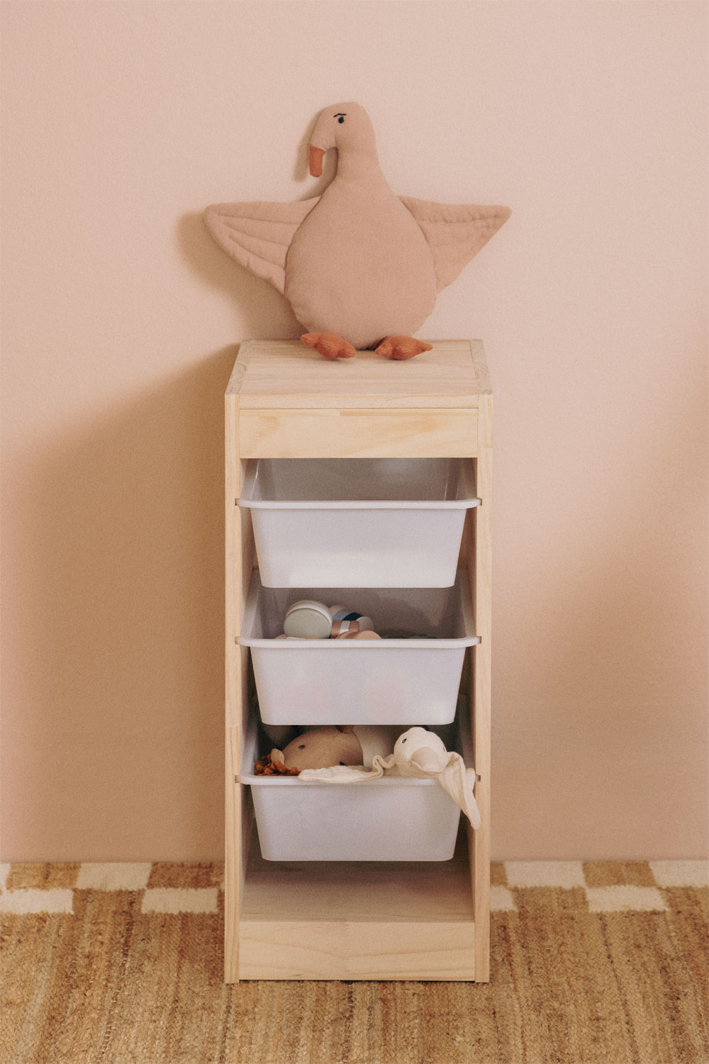Nopik Kids pine wood storage module - SKLUM