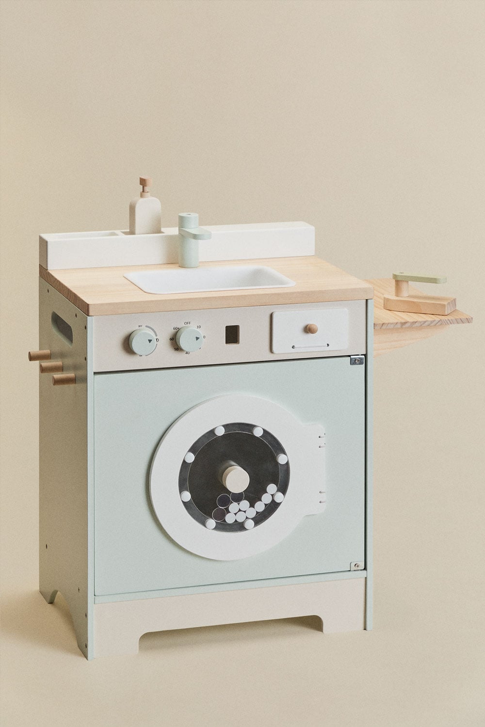 Glenn Kids Wooden Washing Machine - SKLUM