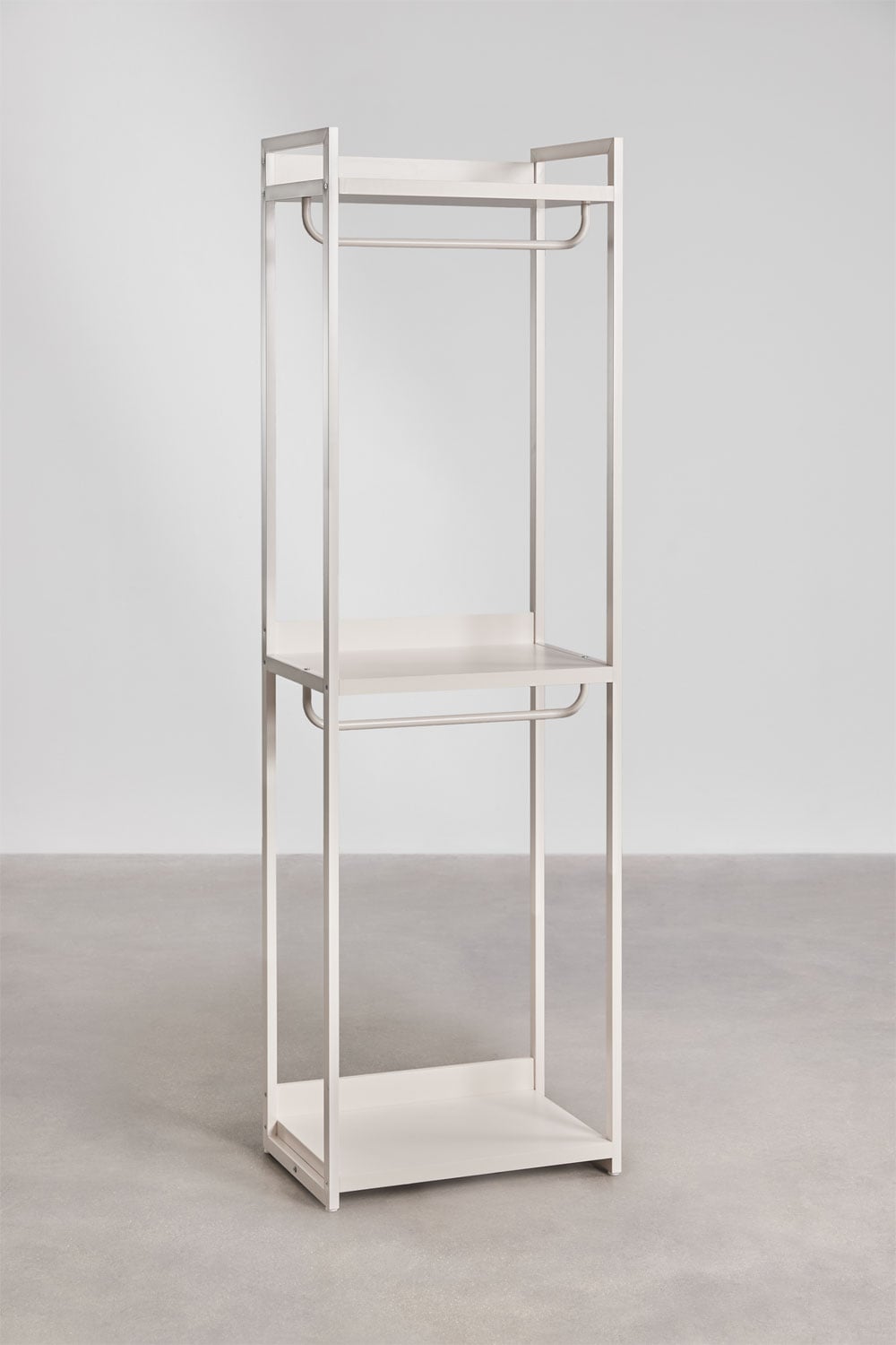 Velunis 4-piece open modular wardrobe with iron shoe rack - SKLUM