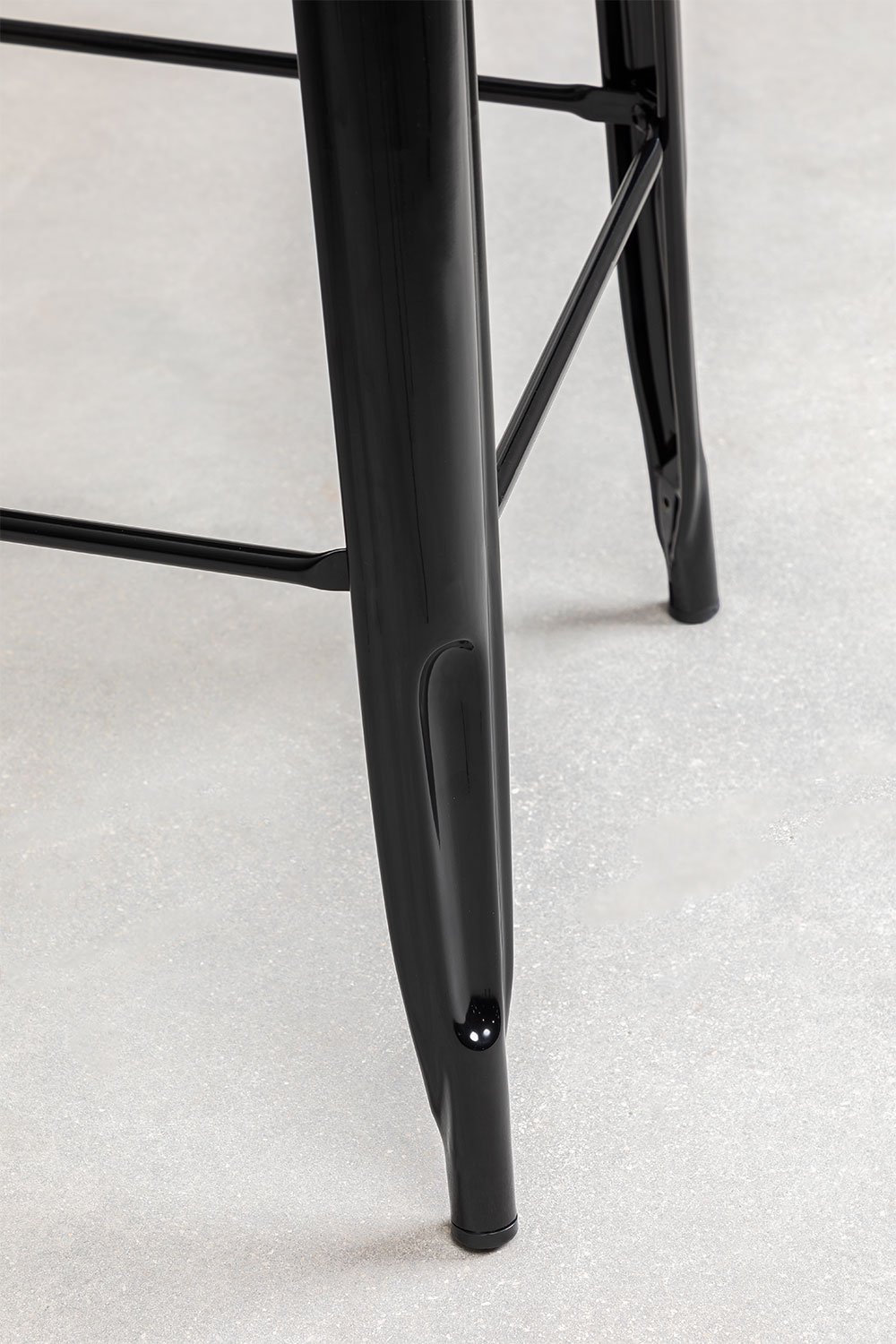 Square high table 60x60 cm in Lix steel - SKLUM