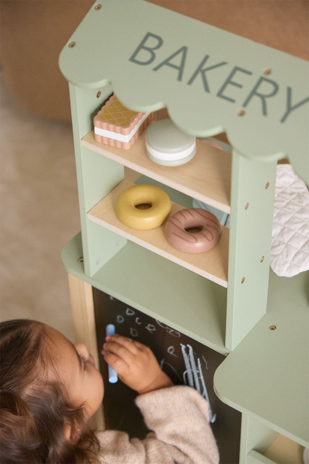 Leda Kids wooden bakery set with accessories - SKLUM
