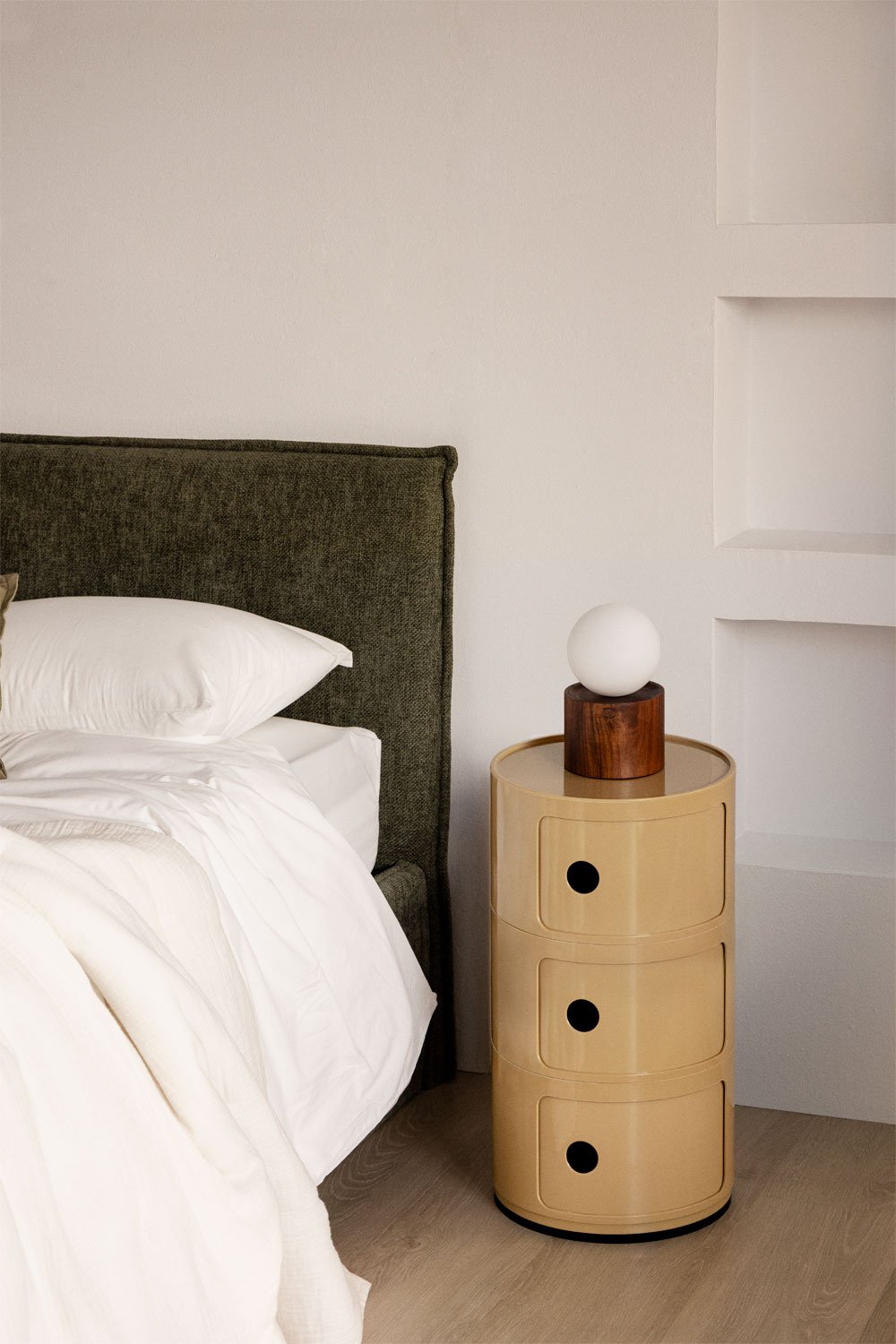 Pack of 2 round bedside tables with shelves Babel - SKLUM