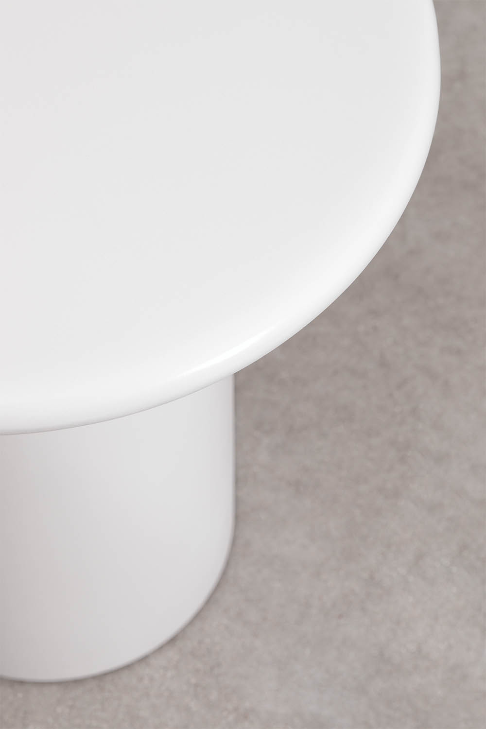 Namara cement round garden side table, Ø45 cm - SKLUM