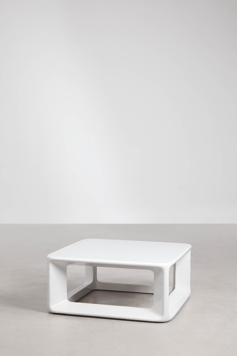 Lilou square coffee table 80x80 cm in cement and fiberglass - SKLUM