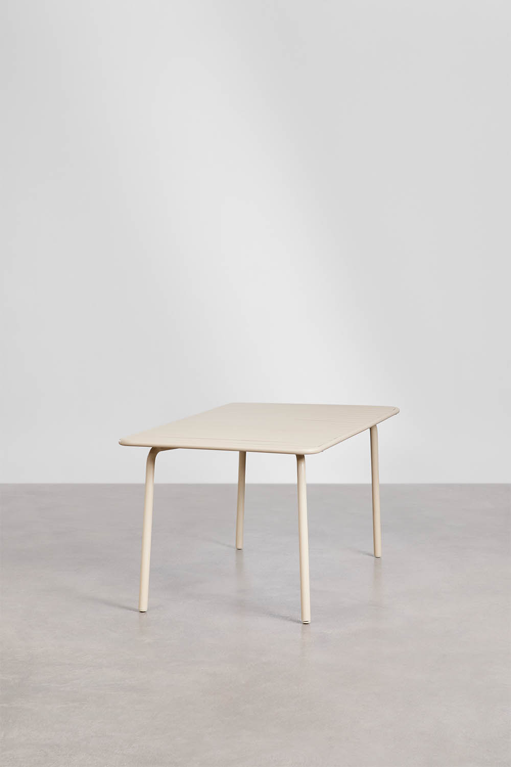 Rectangular dining table 160x90 cm in Florida steel - SKLUM