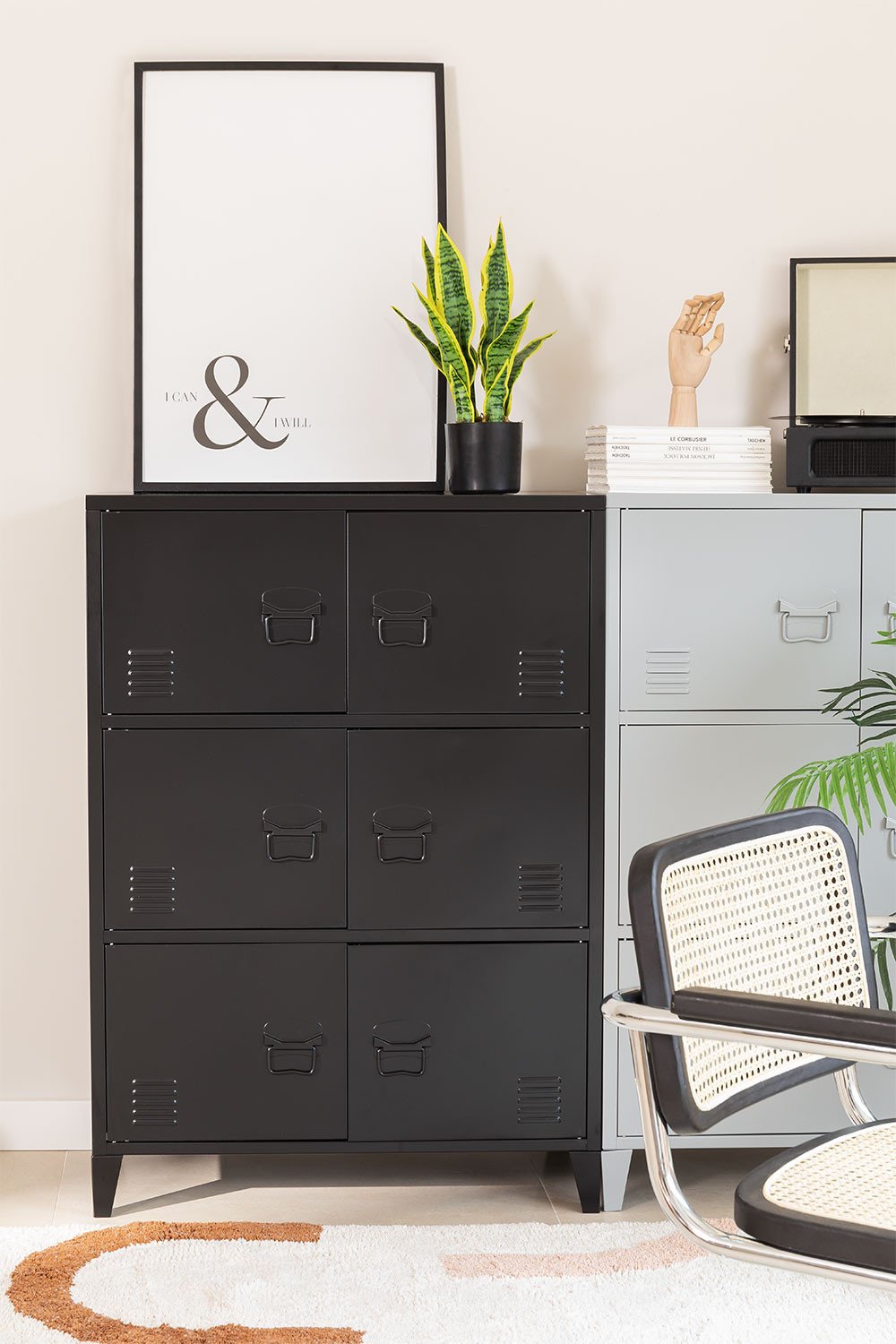 Pohpli 6-Door Steel Locker Drawer - SKLUM