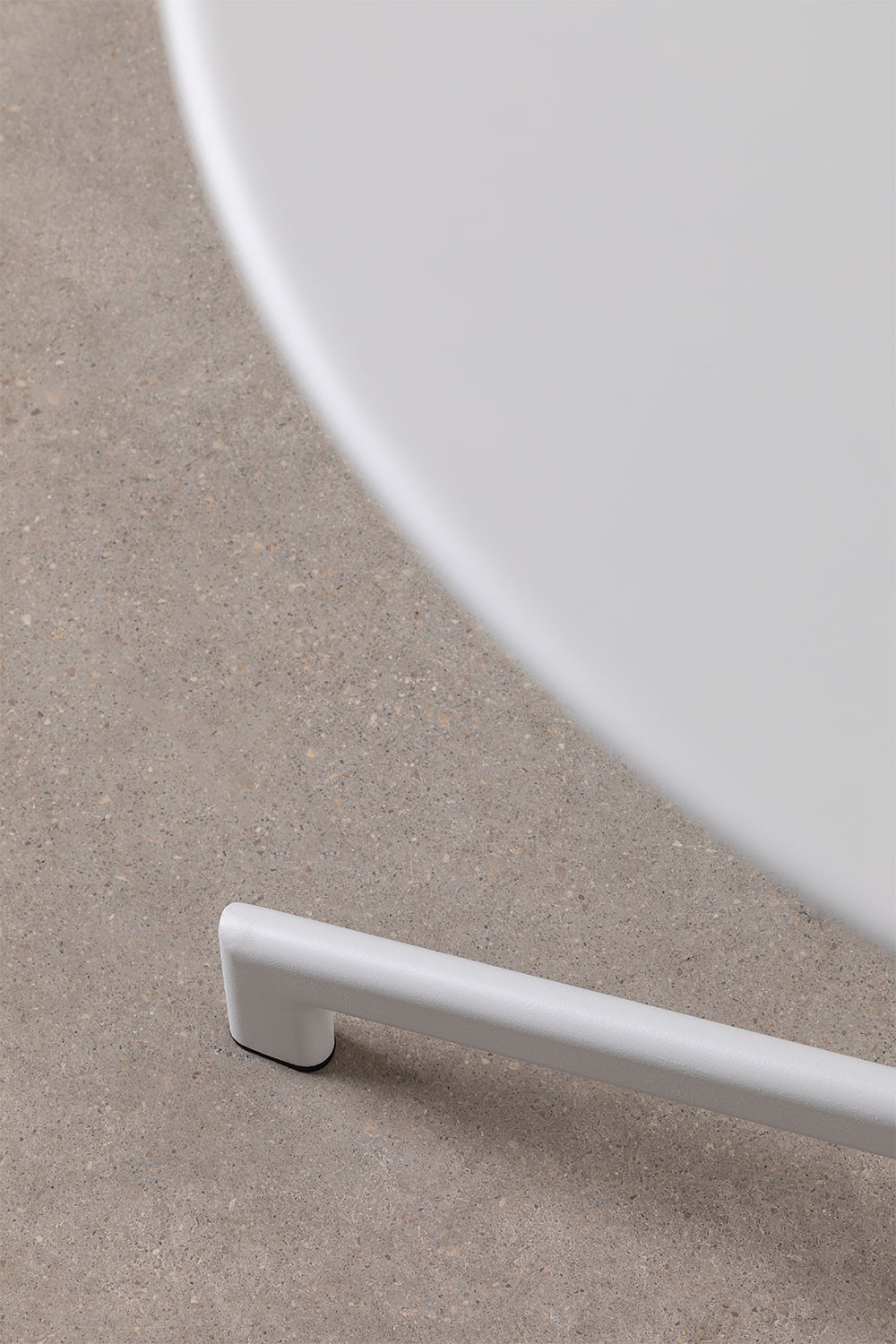 Round bar table Ø60 cm foldable and convertible into 2 heights in steel ...