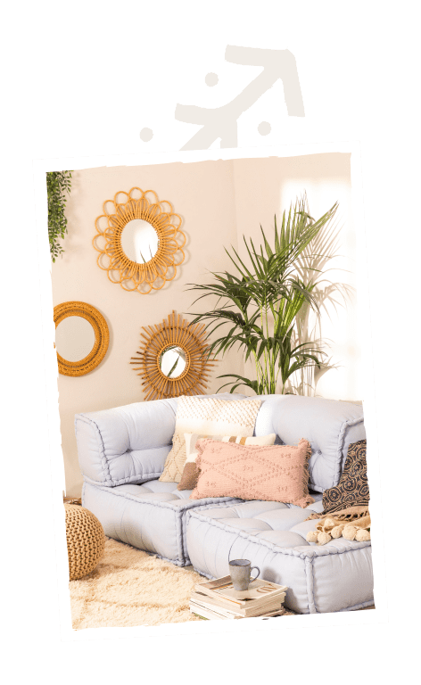 Modular Sofa Base Yebel (100 x 100 cm) - SKLUM